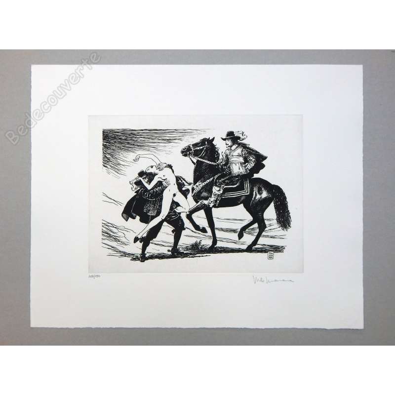 Affiche Manara - Estampe imprimée en eau-forte n°03 BD - Bédécouverte