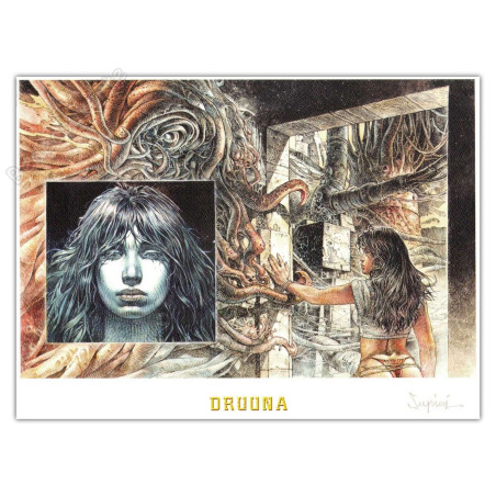 Affiche Serpieri - Druuna Morbus Gravis signé BD - Bédécouverte