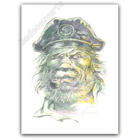 Affiche Hermann - Bernard Prince Barney Jordan Portrait BD - Bédécouverte