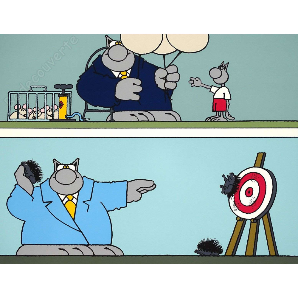 Affiche Geluck - Le Chat Golf BD - Bédécouverte