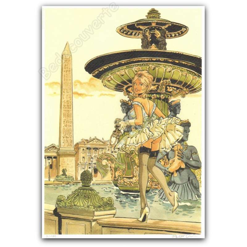 Ex-libris Meynet - Pin-up Paris Obélisque 2021 BD - Bédécouverte