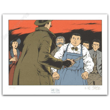 Ex-libris Le Saëc - Ce qui est à nous Sans Titre tablier BD - Bédécouverte