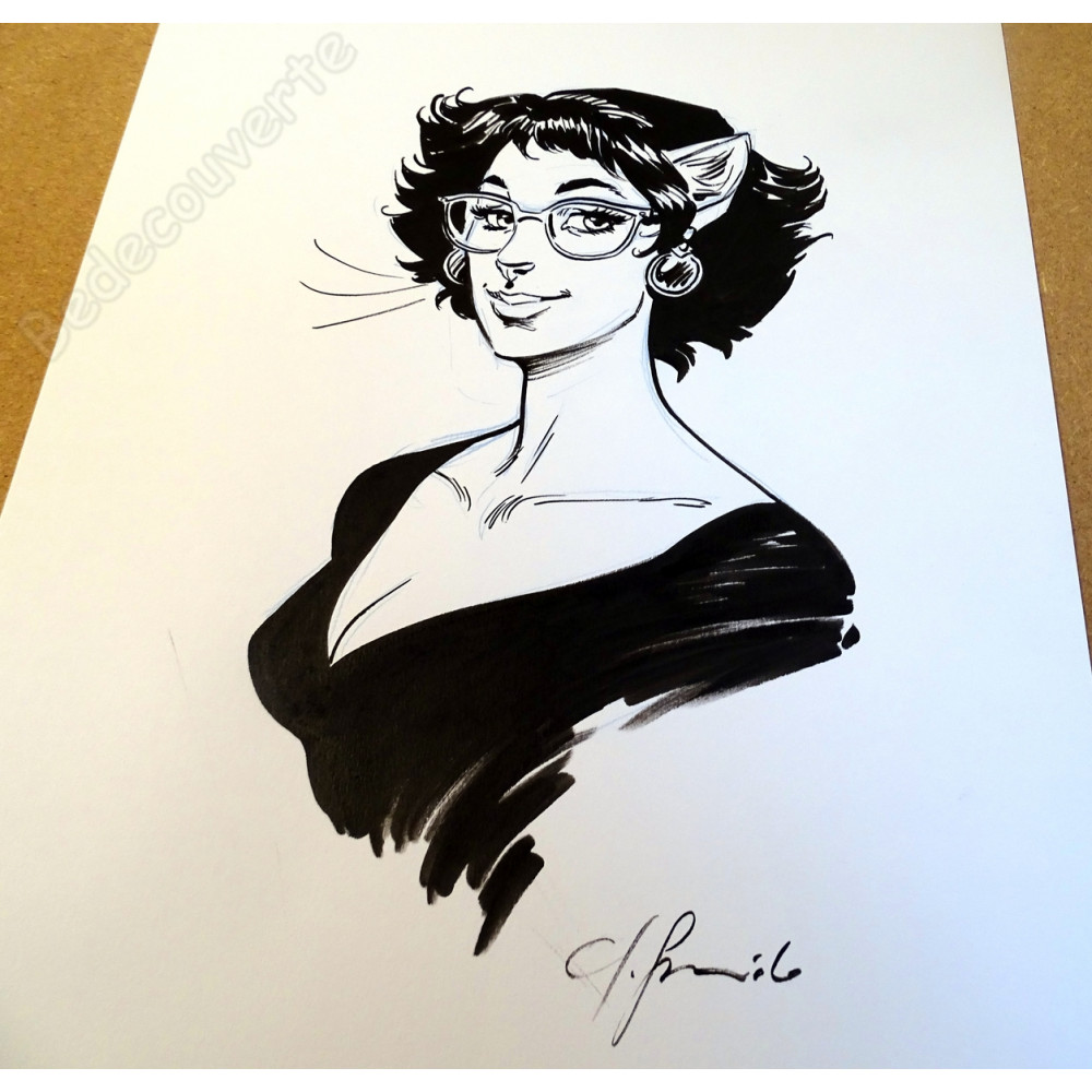 Juanjo Guarnido - Dessin Original Blacksad Alma