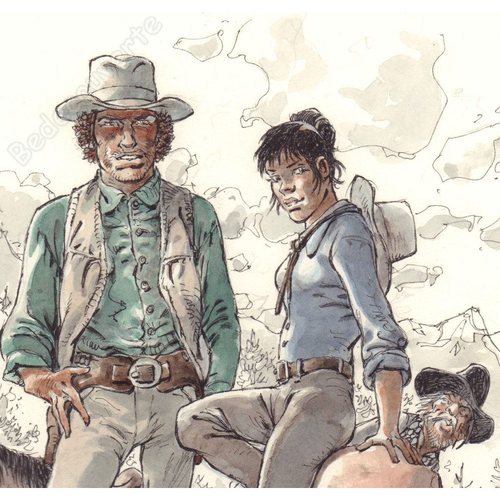 Hermann - Dessin Original Comanche